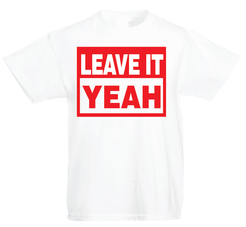 Kids Leave It Yeah Tee White/ Red – STAY DENCH Official Store